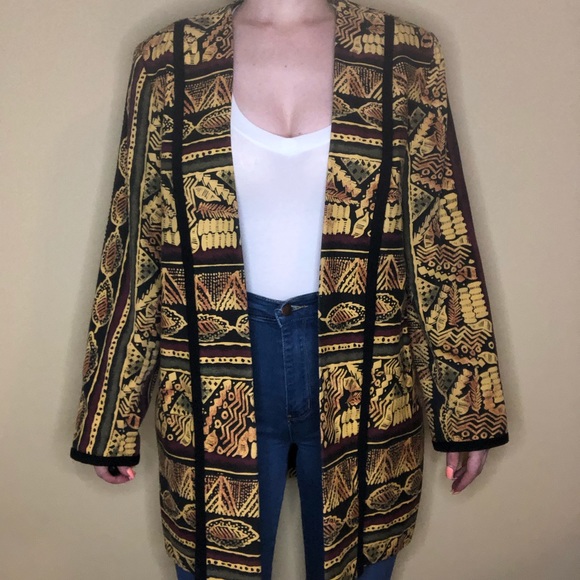 Chad Stevens | Jackets & Coats | Vintage Tribal Print Blazer | Poshmark